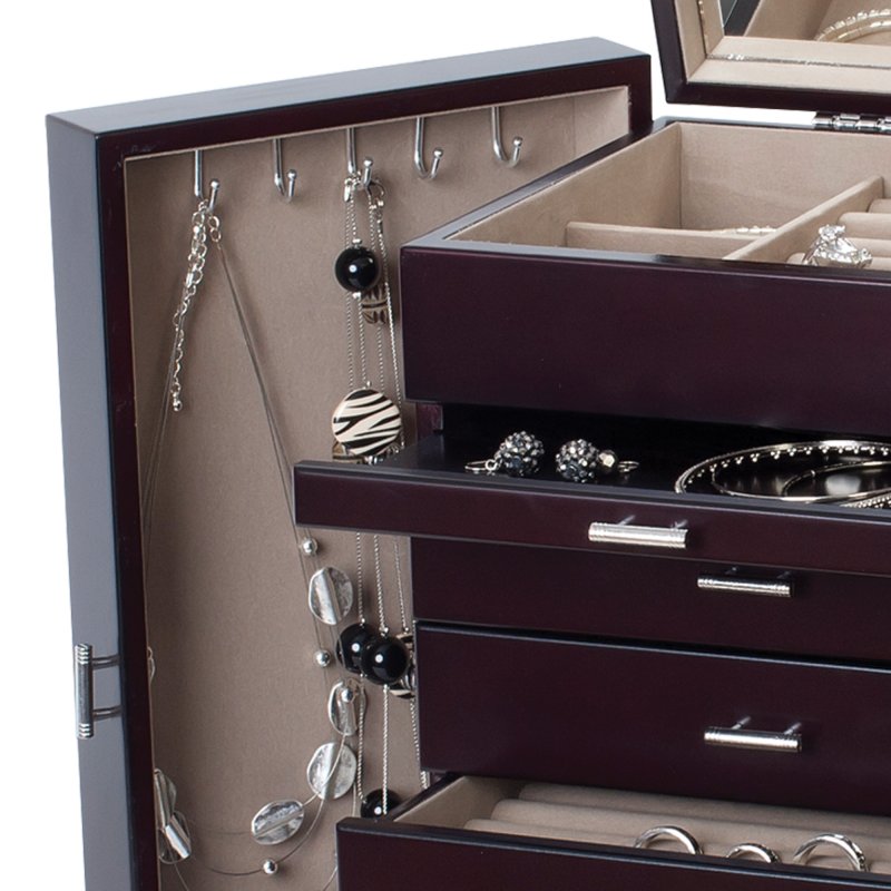 Geneva Wooden Jewelry Box | Mele & Co.